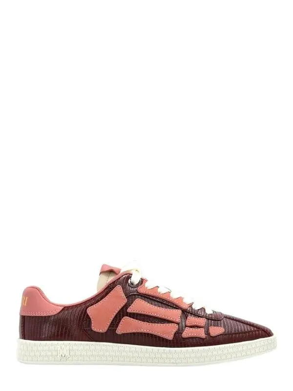 Amiri Lizard Bones Low-top Sneakers - Plum