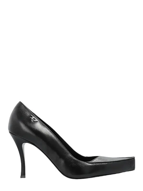DIESEL® D-lucette Leather Pointed Toe Pumps - Black