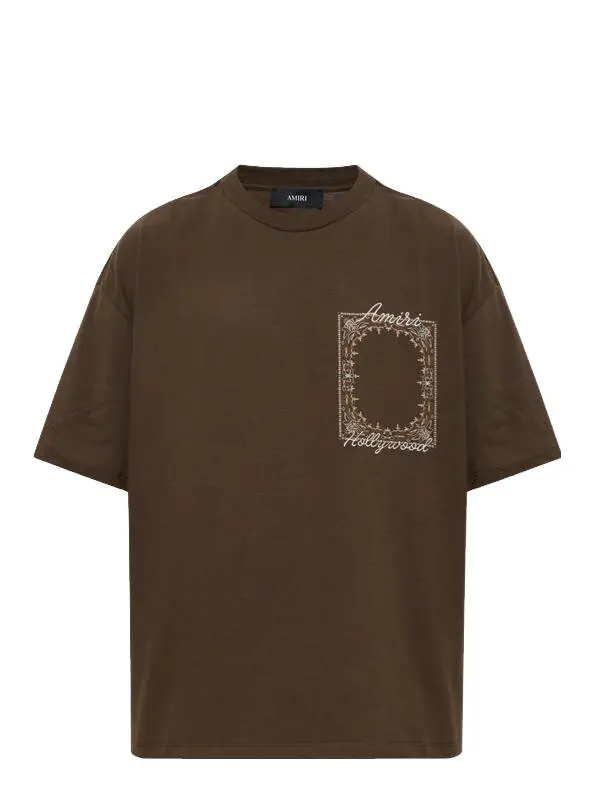 Amiri Graphic Logo T-shirt - Brown