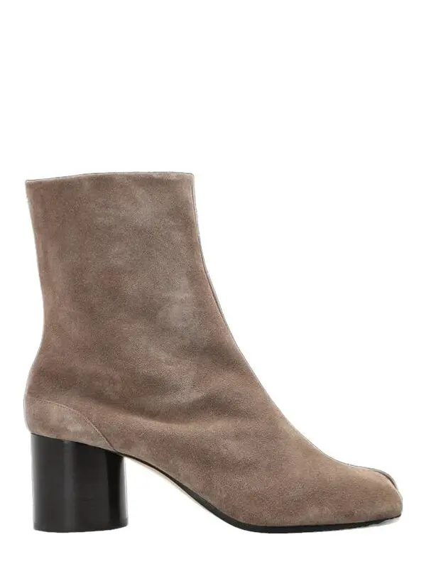 MAISON MARGIELA Tabi Heeled Slip-on Ankle Boots - Brown