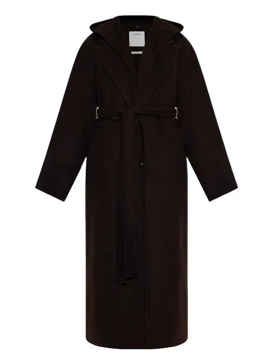 Sportmax Spxolmo Belted Long Coat - Brown