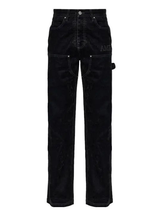 Amiri Logo Carpenter Jeans - Black