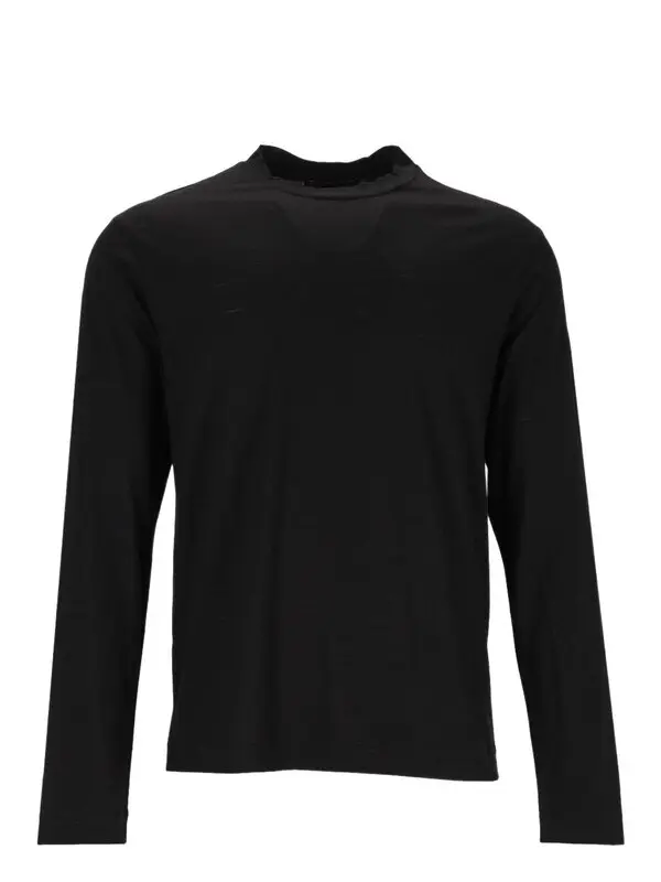 Emporio Armani Wool Slub Jersey Jumper - No