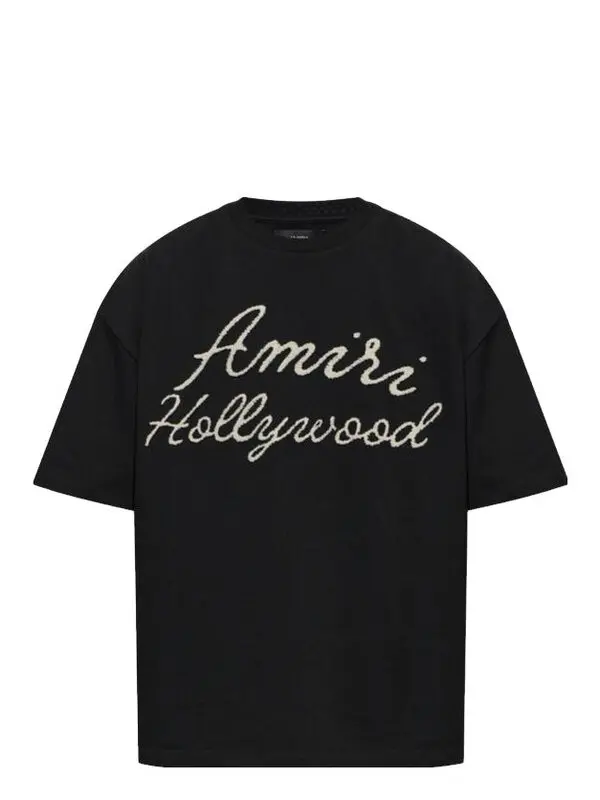 Amiri Hollywood Logo T-shirt - Black