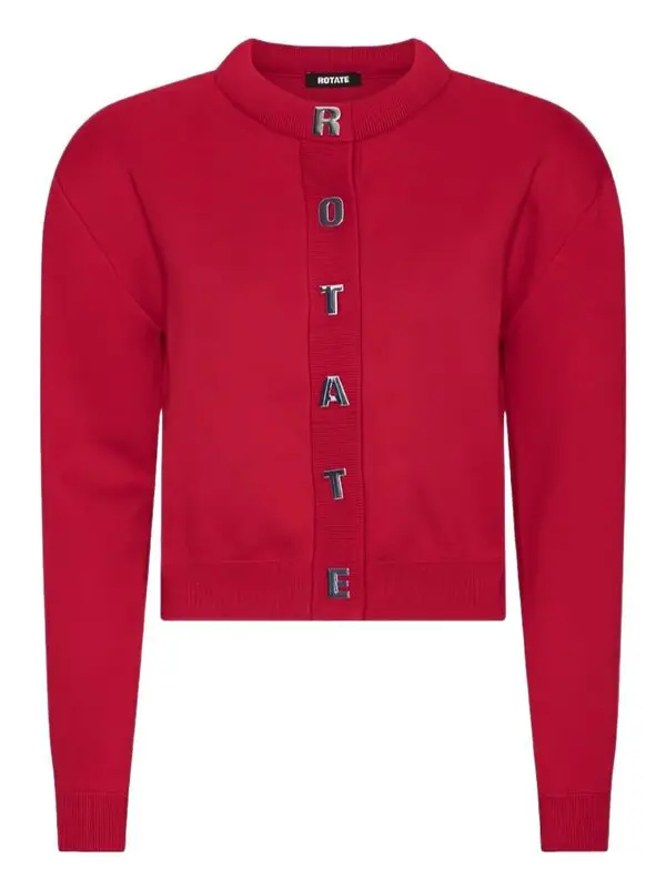 ROTATE BY BIRGER CHRISTENSEN Knitted Cardigan - Red