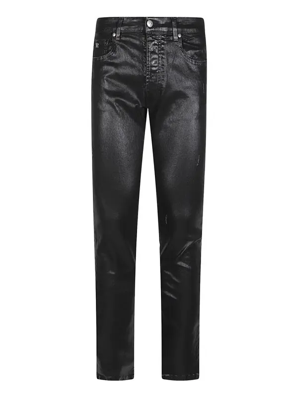 John Richmond Caalen Iggy Coated Jeans - Black