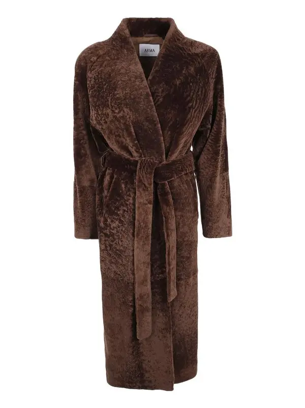 ARMA Belted Coat - Acorn