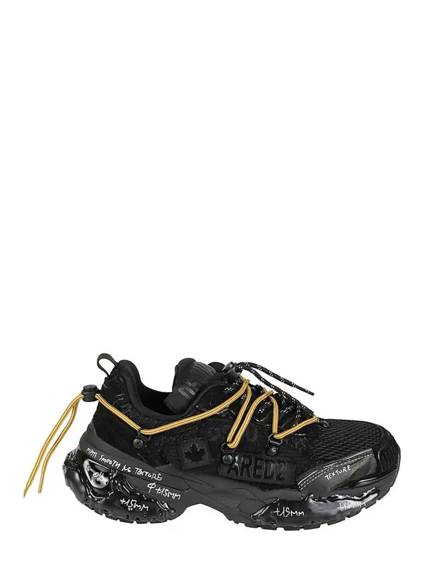 Dsquared2 Mesh Panelled Sneakers - Black