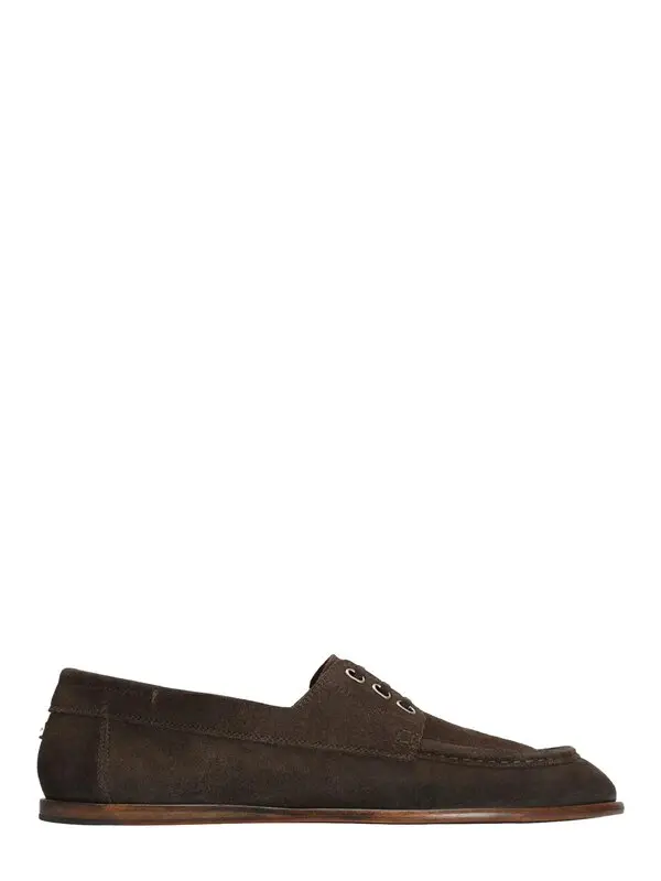 Dolce & Gabbana Dolce Gabbana Round Toe Lace-up Derby Shoes - Silk