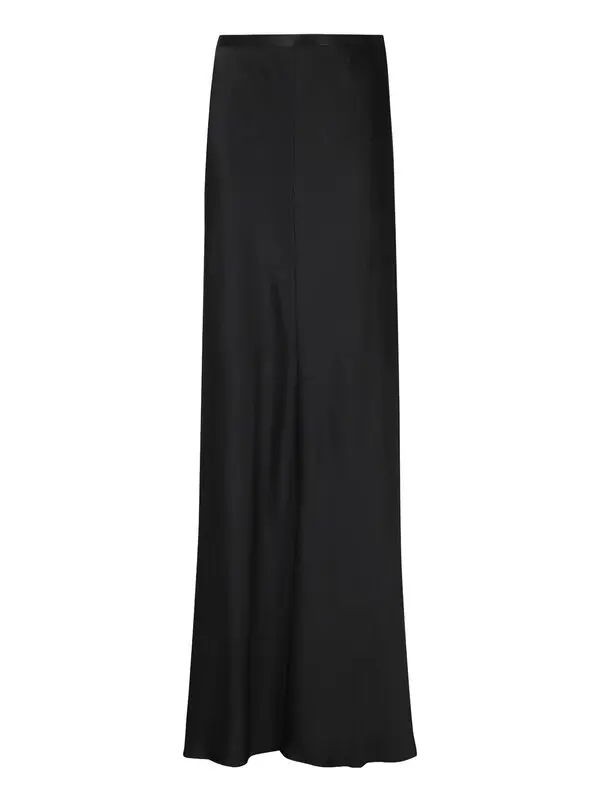 Alberta Ferretti Draped Straight-leg Maxi Skirt - Black