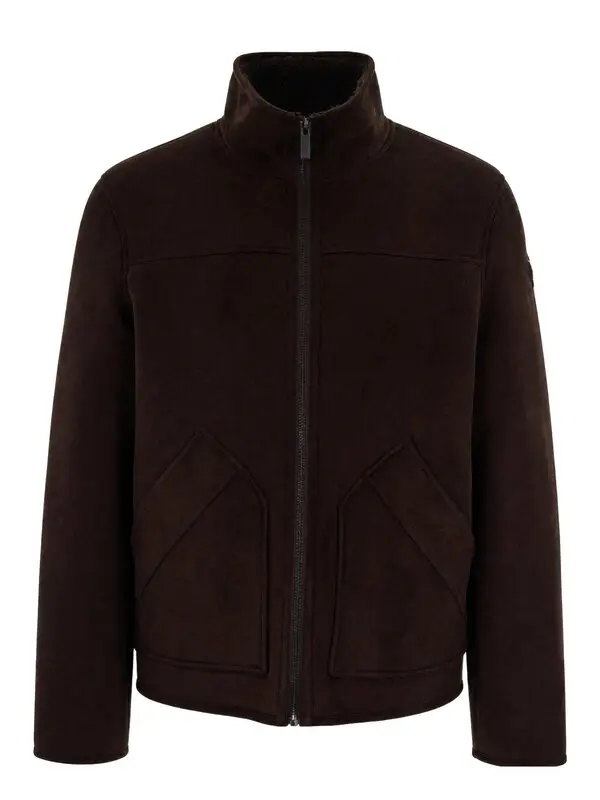 COLMAR Suede-effect Zip-up Jacket - Black