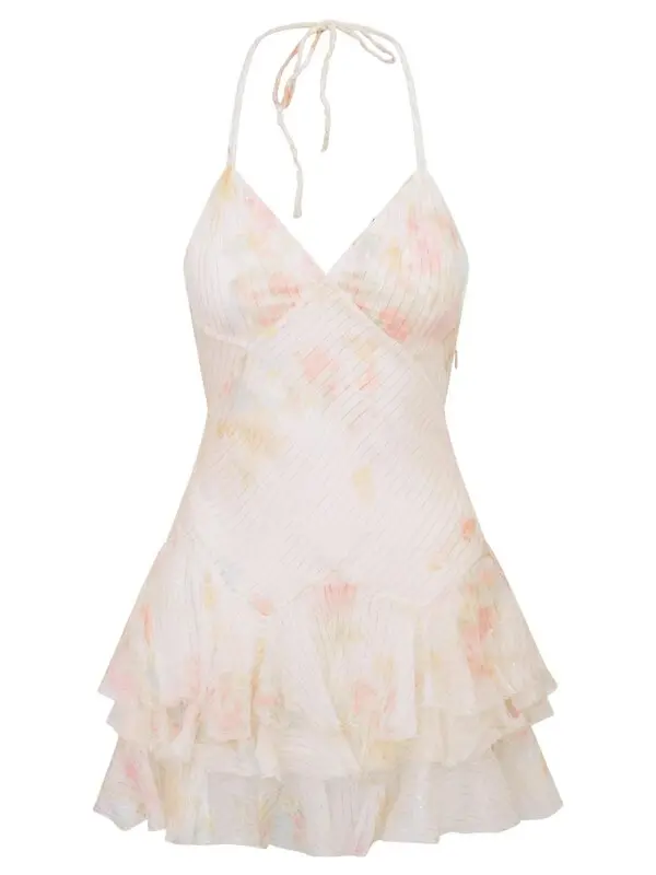 LoveShackFancy Adrinette Ruffled Mini Dress - No