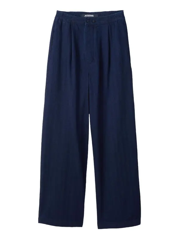 Jacquemus Mid-rise Wide Leg Jeans - Navy