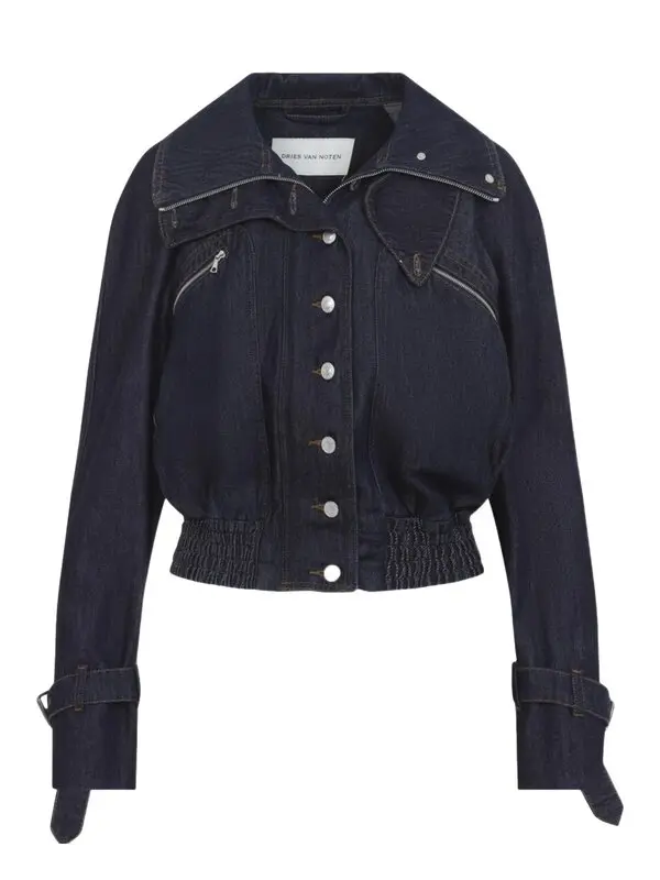 Dries Van Noten Long Sleeve Denim Jacket - Blue