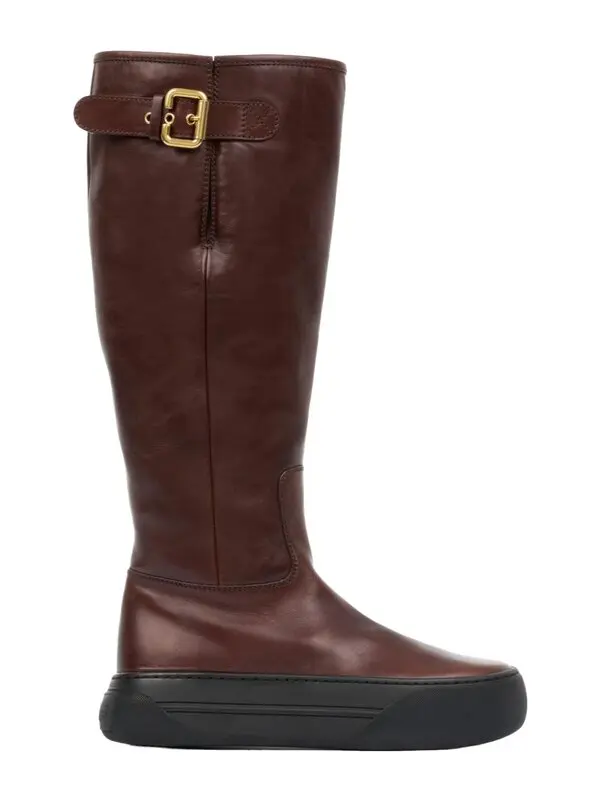 Chloé Paddington Equestrian Knee-high Boots - Anthracite Brown