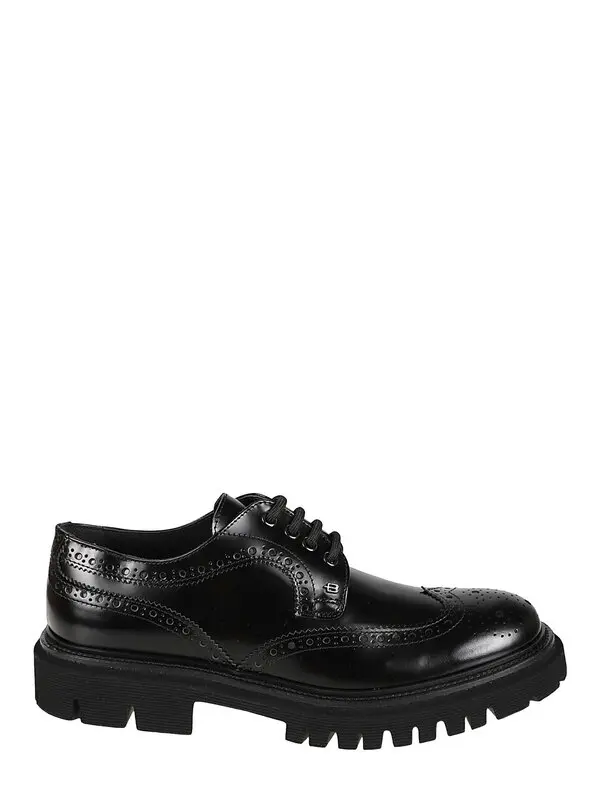 BALDININI Brogue-detail Chunky-sole Derby - Black