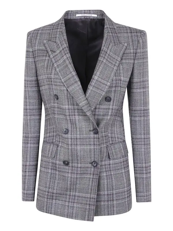 Tagliatore J-parigi' Double Breasted Fit Jacket - Gray