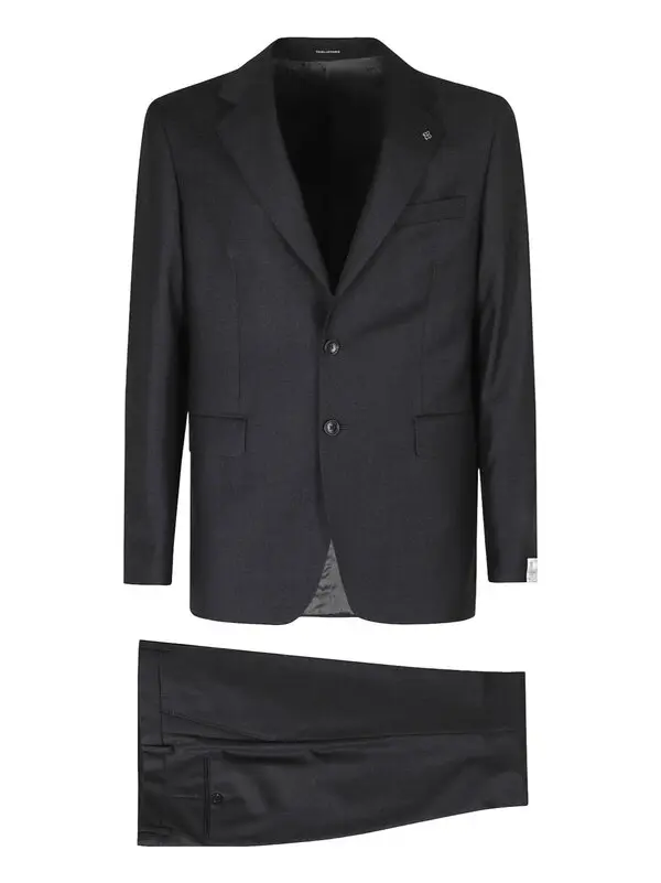 Tagliatore Two-piece Set: Long-sleeve Suit Jacket And Trousers - Grey