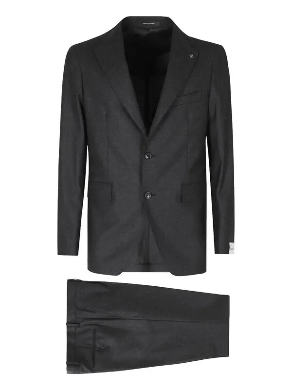 Tagliatore Single-breasted Buttoned Suit - Grey
