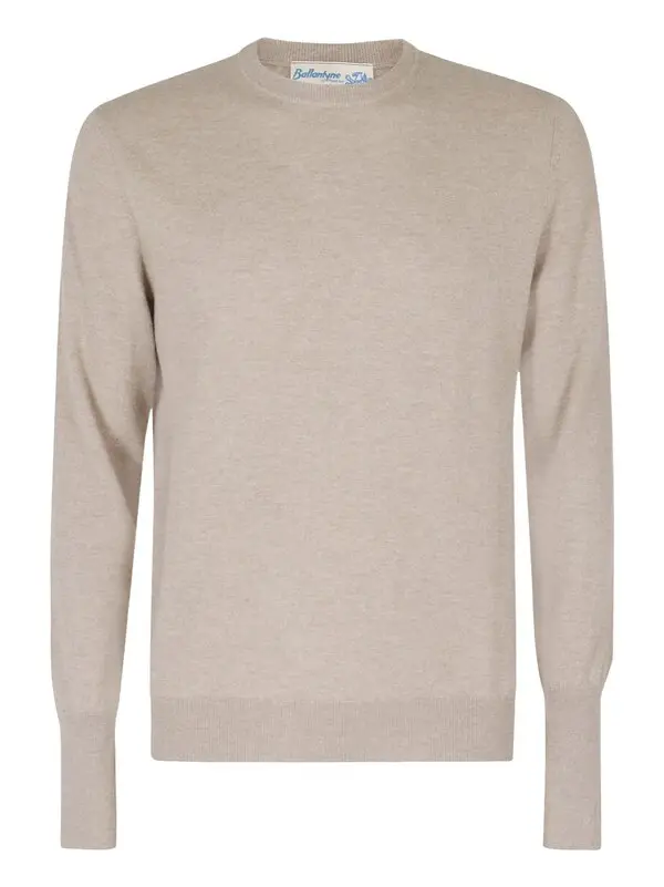 BALLANTYNE Cashmere Knitted Sweater - Light Beige