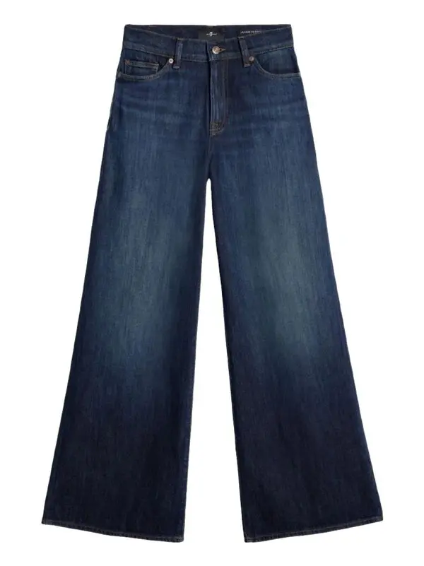 7 For All Mankind Wide-leg Jeans - Blue