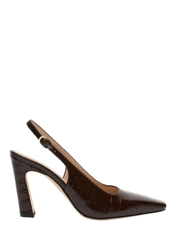 STUART WEITZMAN Stassi Slingback 85 - Walnut