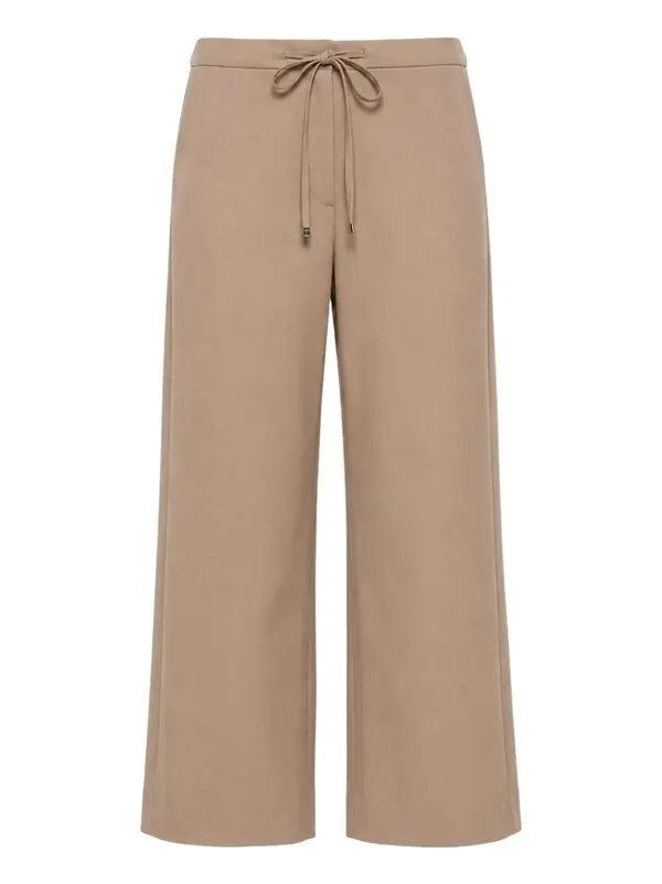 Max Mara Drawstring Wide-leg Trousers - Camel