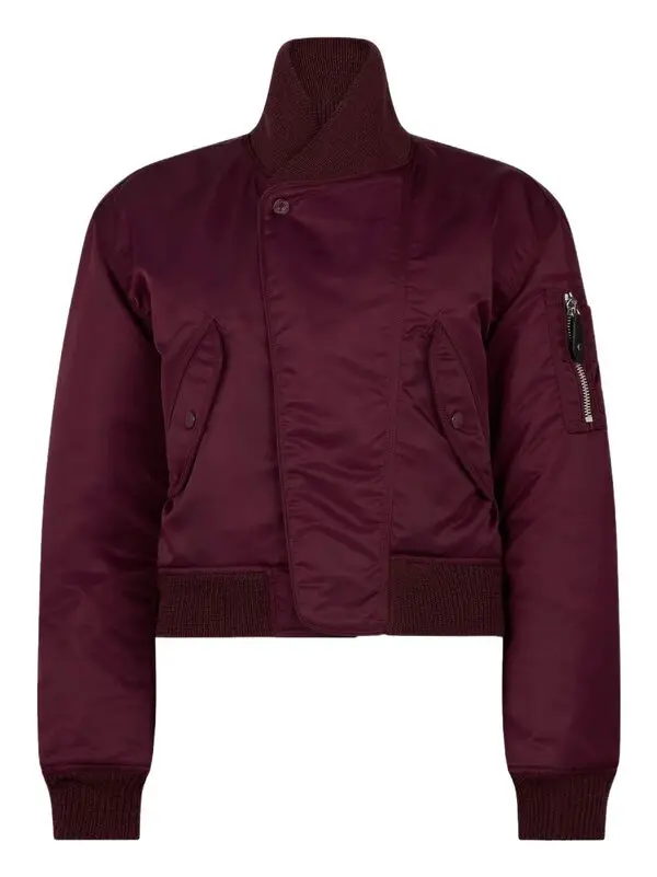 Dsquared2 Aviator Wash Kiodo Bomber Jacket - Bordeaux