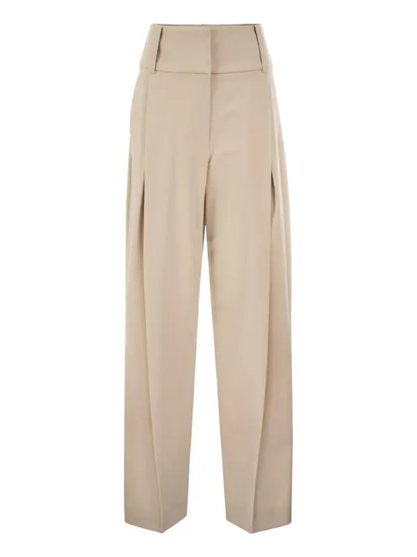 Sportmax Girino Straight Leg Pants - Light Brown