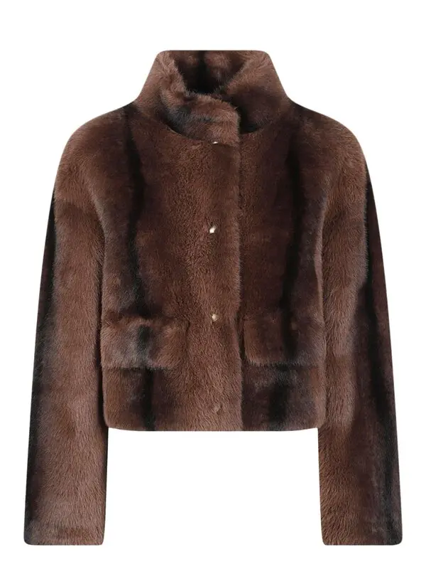 ERMANNO FIRENZE Faux Fur Jacket - Black