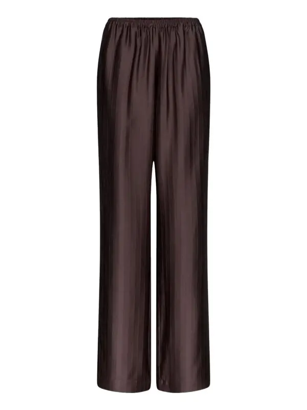 Loulou De Saison Kadala Straight-leg Pants - Dark Brown