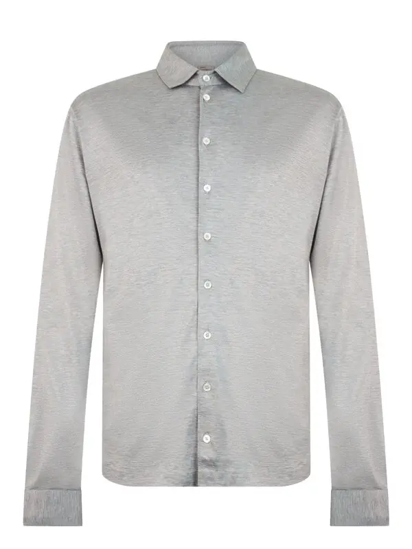 Herno Button-up Long-sleeved Shirt - Light Gray