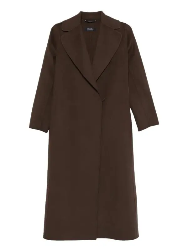 Max Mara Long Sleeved Belted Coat - Brown