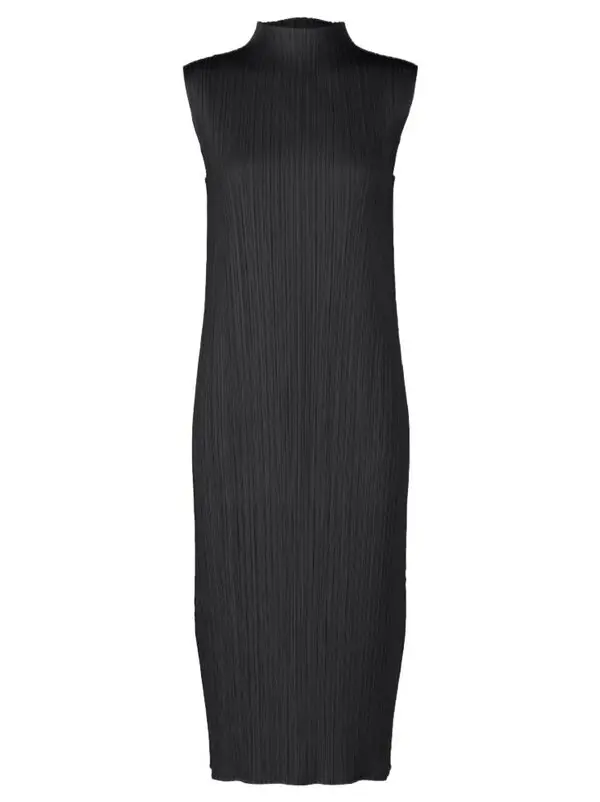 Issey Miyake Sleeveless Midi Dress - Black
