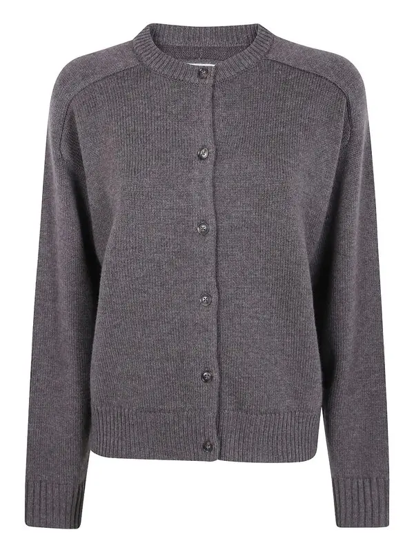 Loulou De Saison Aidar Ribbed Cardigan - Ash White