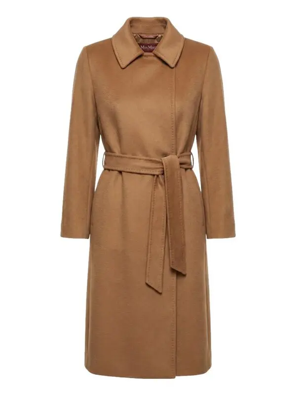 Max Mara Belted Long Coat - Brown