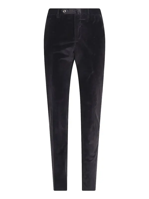 PT TORINO Tailored Trousers With Belt Loops - Black