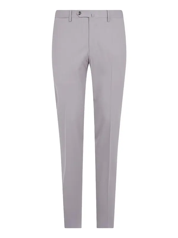 PT TORINO Tailored Trousers With Belt Loops - Gray