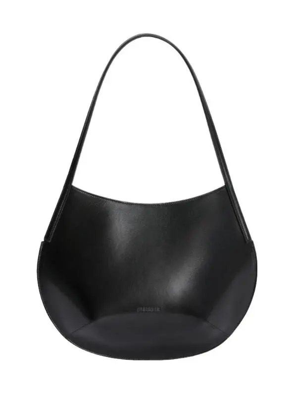 JIL SANDER Kante Shoulder Bag - Black