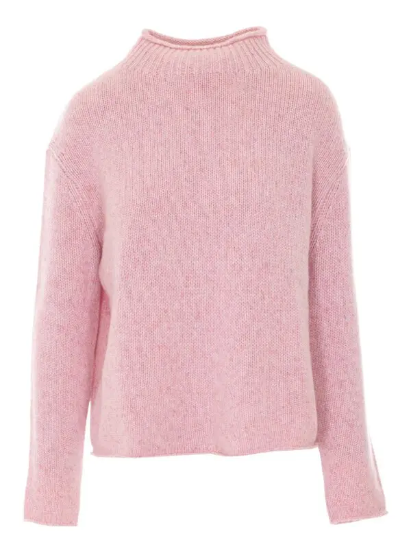 LISA YANG Nariel Heavy-knit Long-sleeve Sweater - Pink