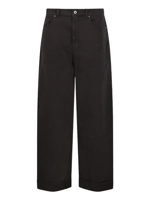 P.a.r.o.s.h Tailored Trousers With Belt Loops - Black