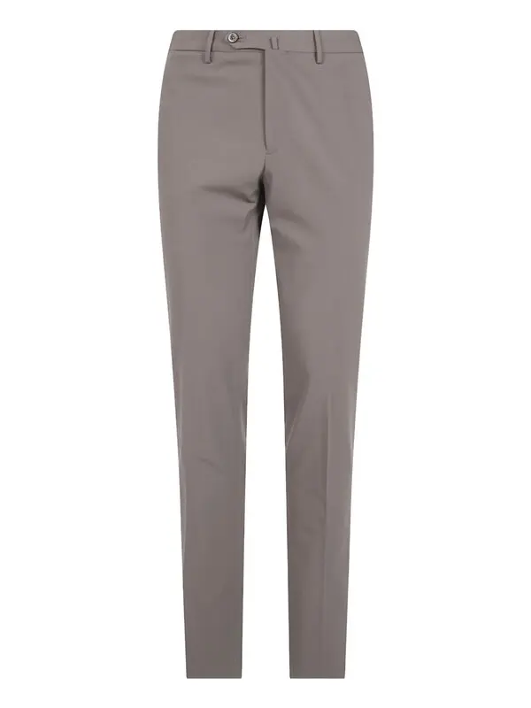 PT TORINO Tailored Trousers With Belt Loops - Gray