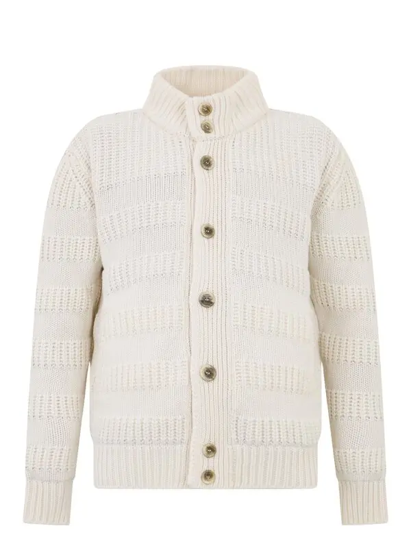 Herno Button-up Knit Top - Light-colored
