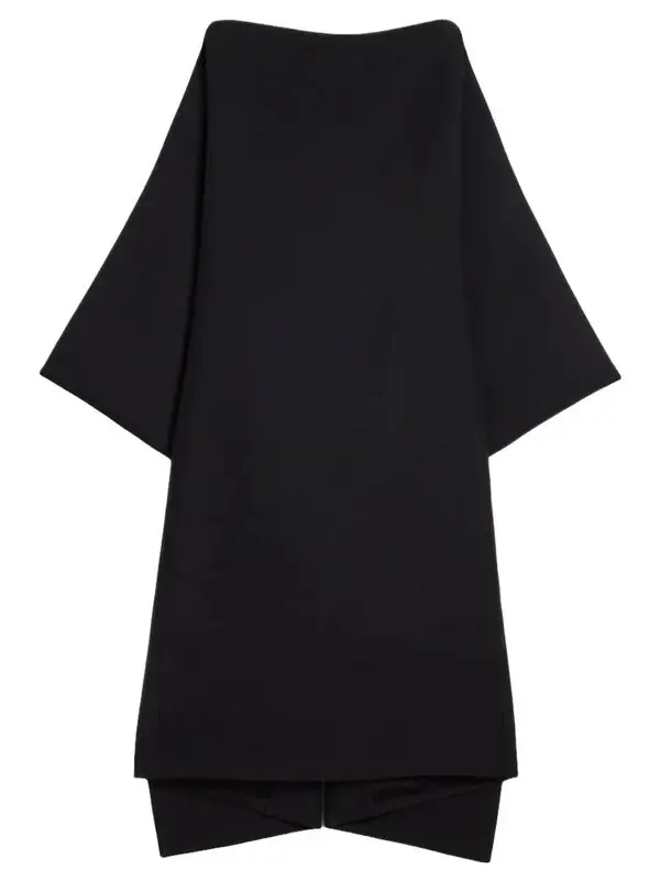 JIL SANDER 319 Draped Panel Dress - Black