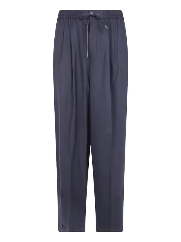 PT TORINO Pleated Casual Trousers - Black