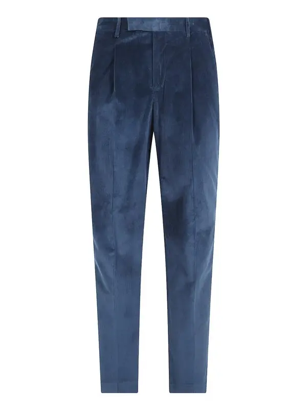 PT TORINO Casual Trousers With Belt Loops - Blue