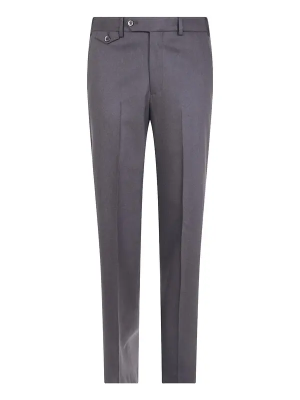 PT TORINO Tailored Trousers With Buttoned Patch Pockets - Black