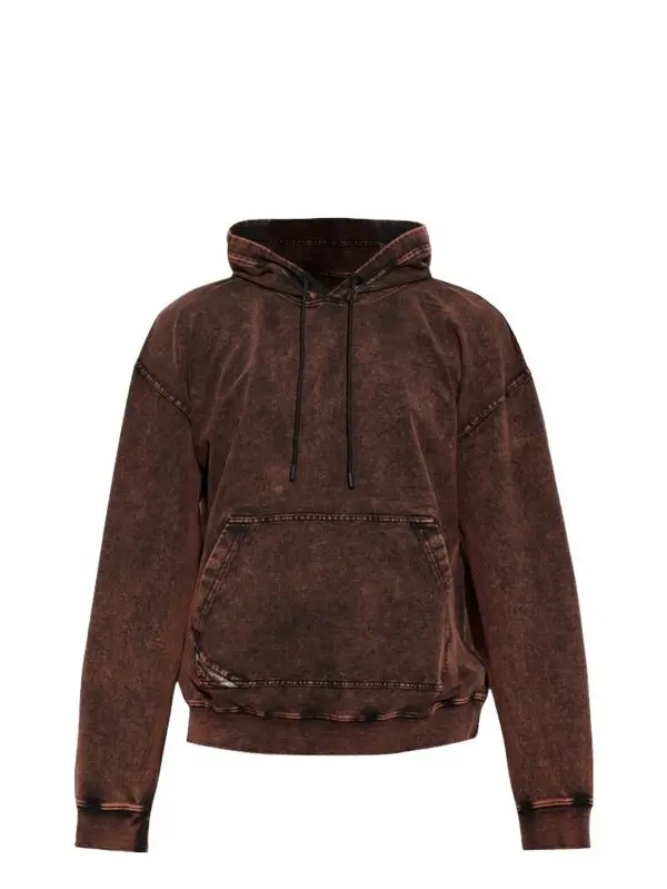 DIESEL® S-boxt Tuk Washed Hoodie - Red
