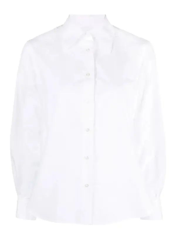 Officine Générale Long-sleeve Cotton Shirt - White