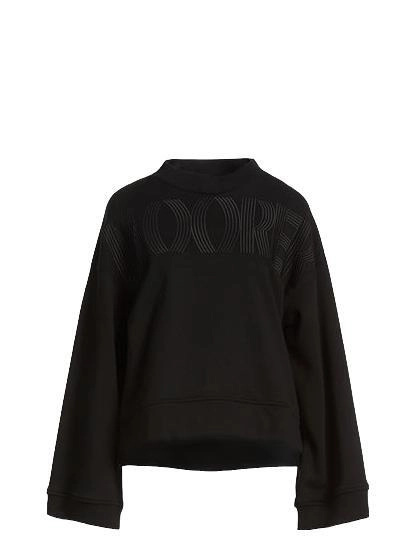 MOORER Cotton French Terry Sweatshirt - Black